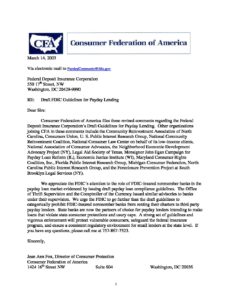 3-14-03-FDIC-Guidelines_Letter · Consumer Federation of America