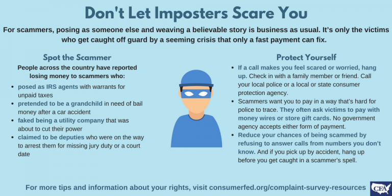 Don’t Let Imposters Scare You · Consumer Federation of America