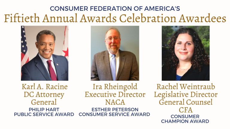 Fiftieth Annual Awards Celebration · Consumer Federation of America