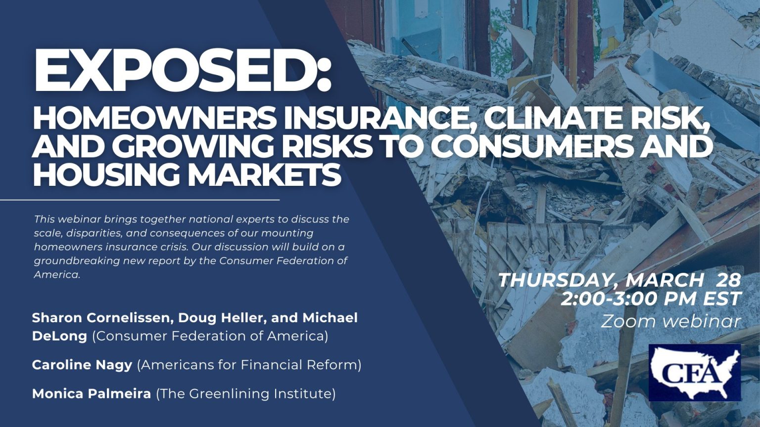 Webinar- EXPOSED: Homeowners Insurance, Climate Risk, and Growing Risks ...